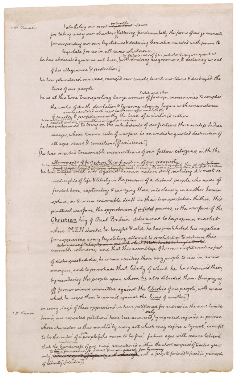 The Declaration of Independence - American Journey Experience